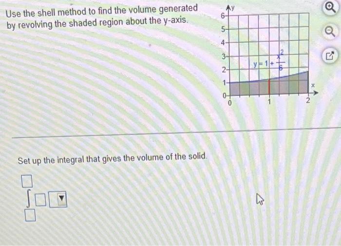 Solved Use the shell method to find the volume generated by | Chegg.com