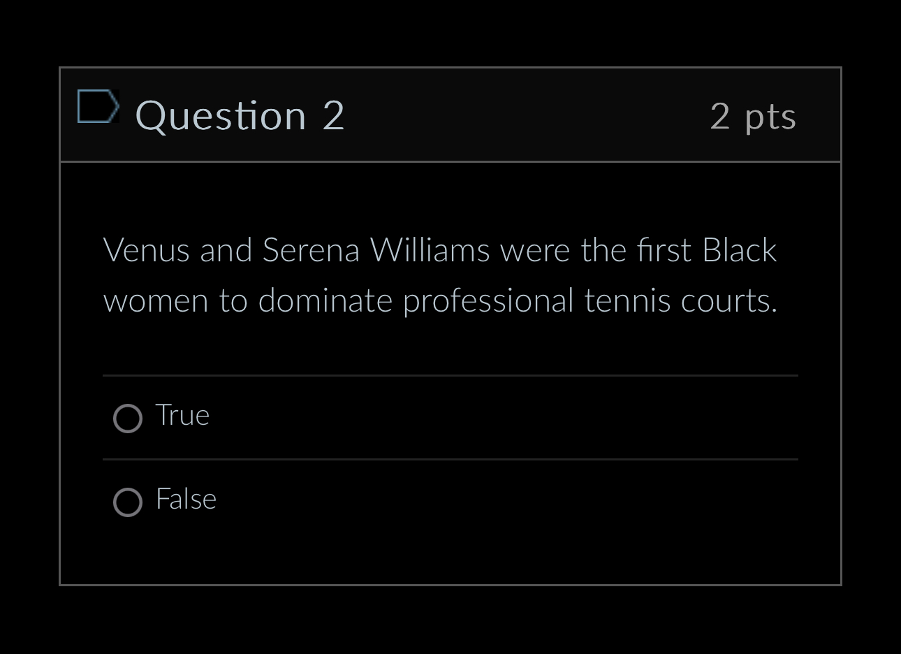 Solved Question 22 ﻿ptsVenus and Serena Williams were the | Chegg.com