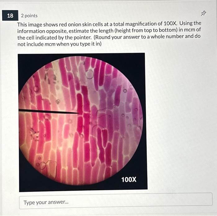 Solved Measuring Cells Although some microscope lenses have | Chegg.com