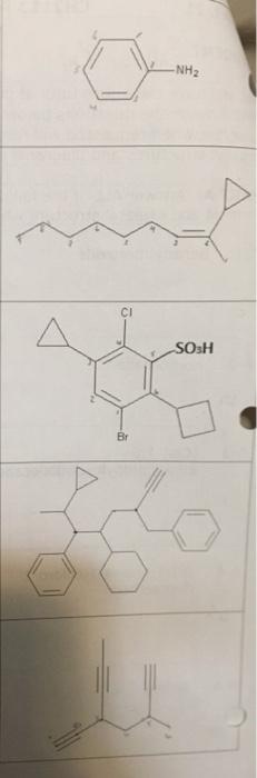 Solved help with naming these structures | Chegg.com