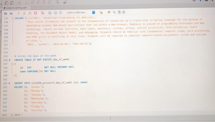 Solved Task Become comfortable with SQL. Must write SQL to | Chegg.com