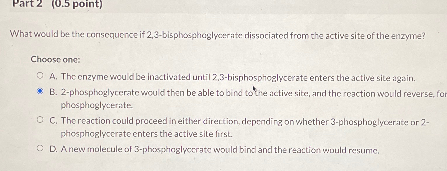 Solved What would be the consequence if | Chegg.com