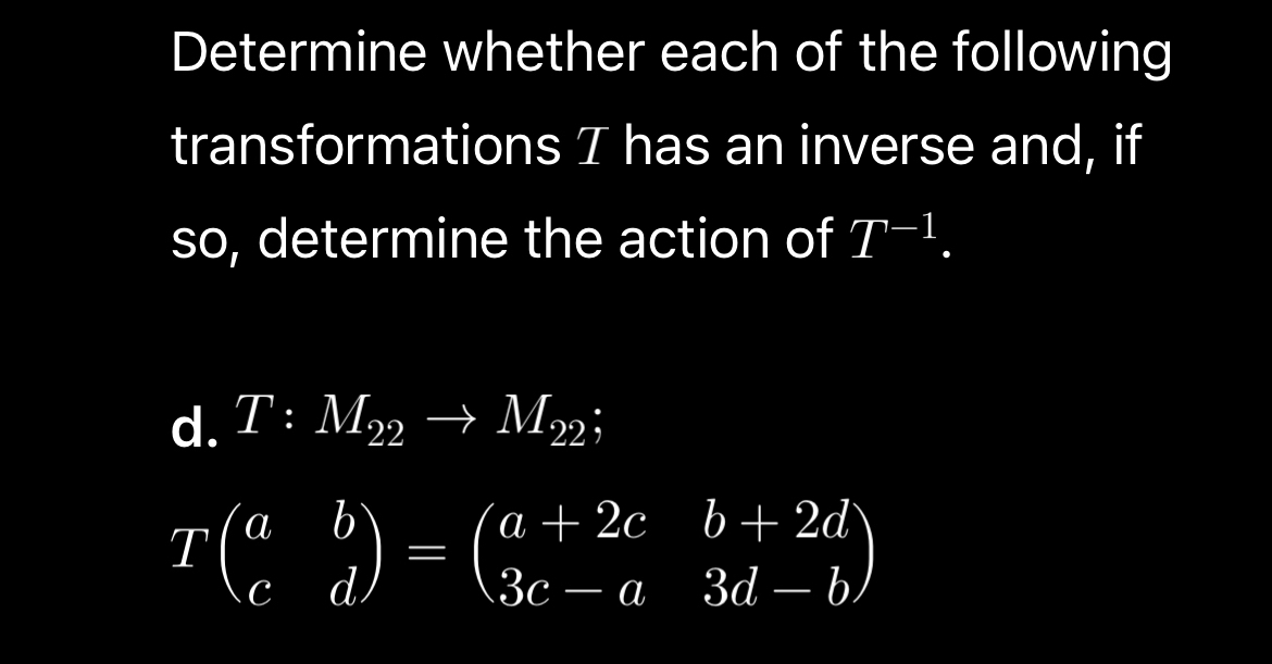 Solved Determine whether each of the following | Chegg.com