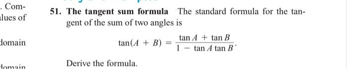 Solved 35. cos(A−B)=cosAcosB+sinAsinB (Exercise 53 provides | Chegg.com