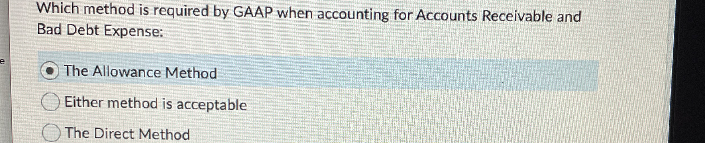 Solved Which method is required by GAAP when accounting for | Chegg.com