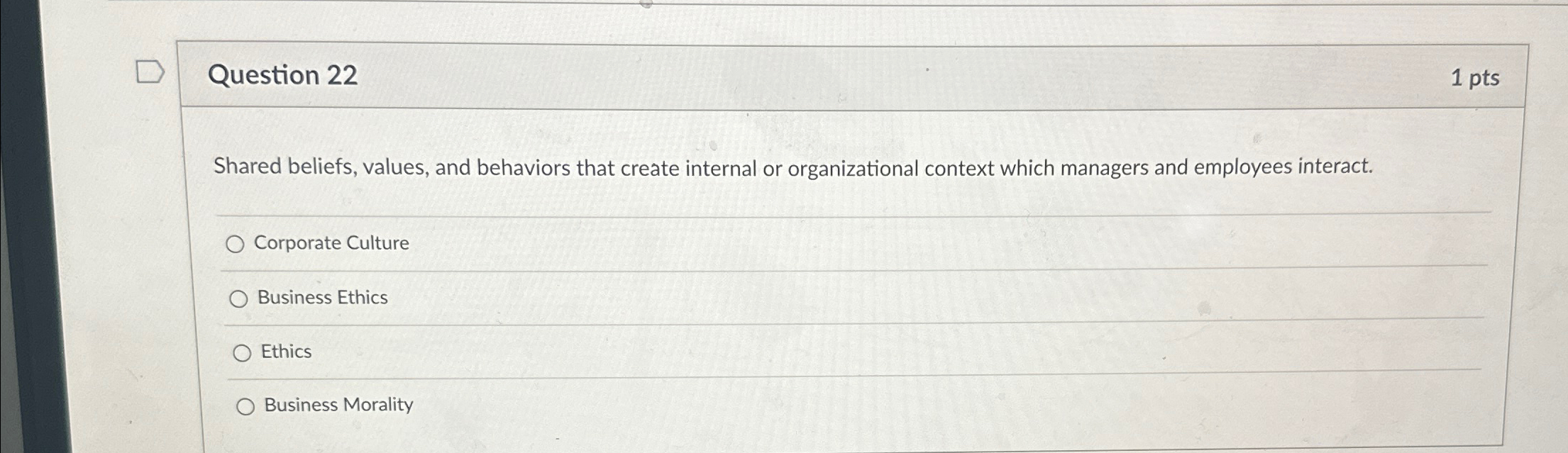 Solved Question 221ptsShared beliefs, values, and behaviors | Chegg.com