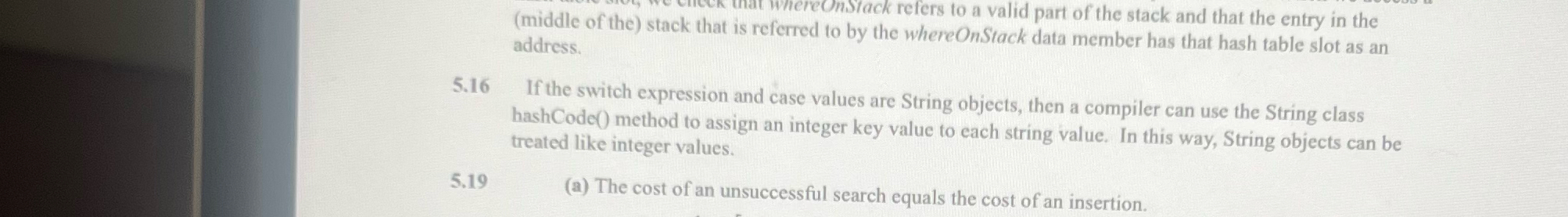 Solved 5.16 ﻿If the switch expression and case values are | Chegg.com