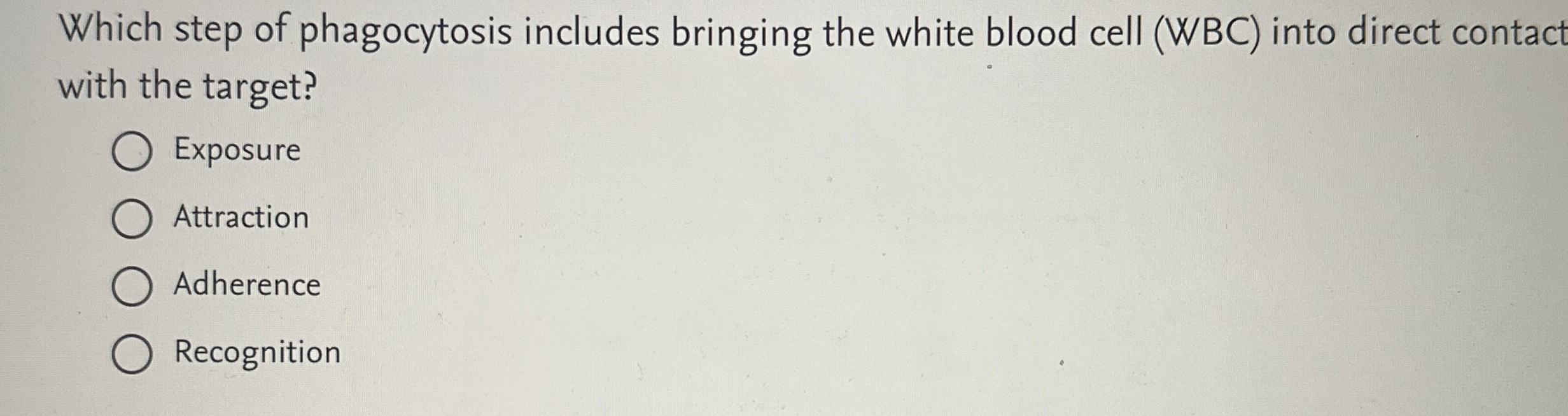 Solved Which step of phagocytosis includes bringing the | Chegg.com