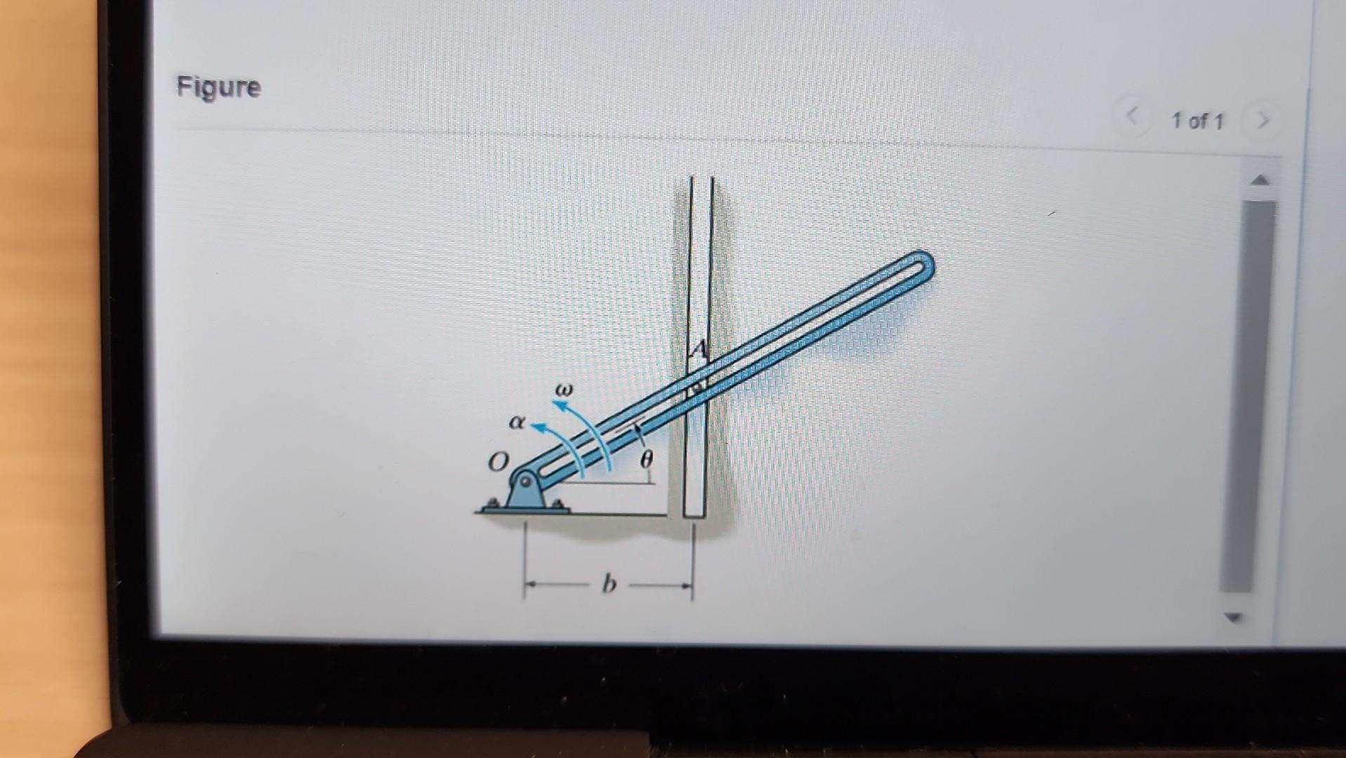 Solved The peg A is confined between the vertical guide and | Chegg.com