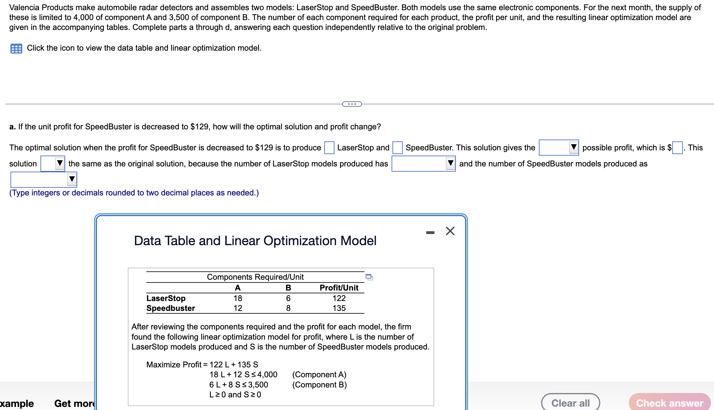 Solved Valencia Products make automobile radar detectors and | Chegg.com