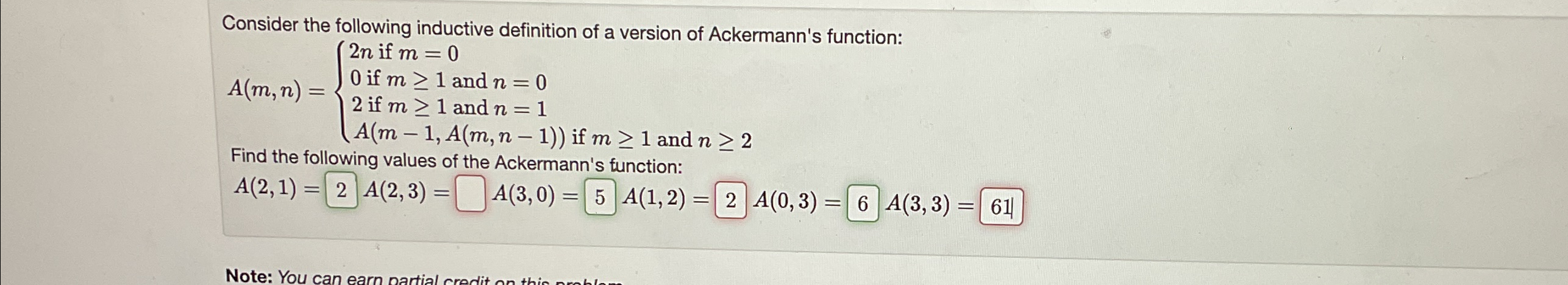 Solved Consider the following inductive definition of a | Chegg.com
