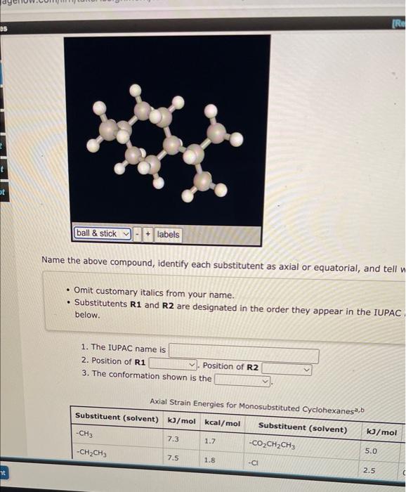 Solved Name the above compound, identify each substitutent | Chegg.com