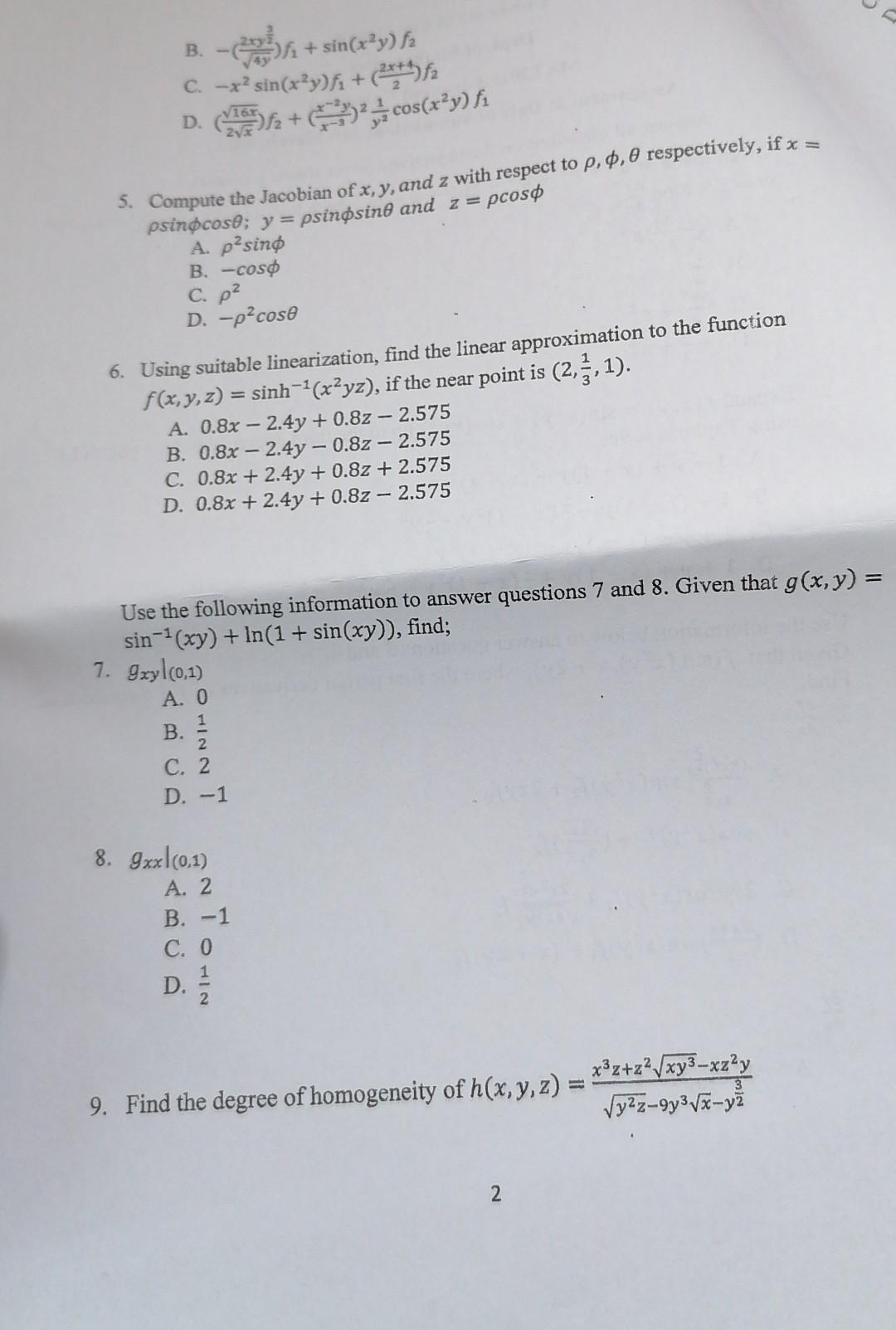 Solved 1. Given that z=u3+v3+w3−2uv+u−w, where | Chegg.com