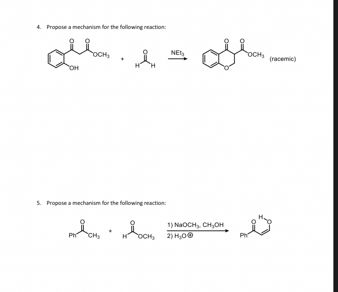 Solved Draw a mechanism for the following reactIons | Chegg.com