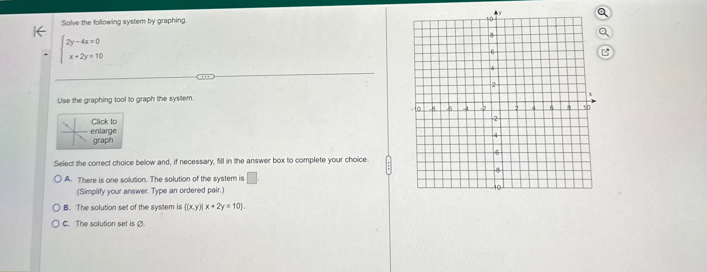 Solved Solve the following system by | Chegg.com