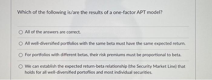 Solved Which of the following is/are the results of a | Chegg.com
