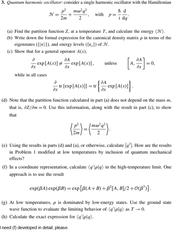 Solved From Statistical Physics of Particles - ﻿ Mehran | Chegg.com
