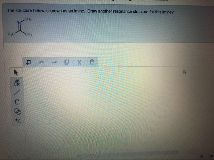 Solved The structure below is known as an imine. Draw | Chegg.com