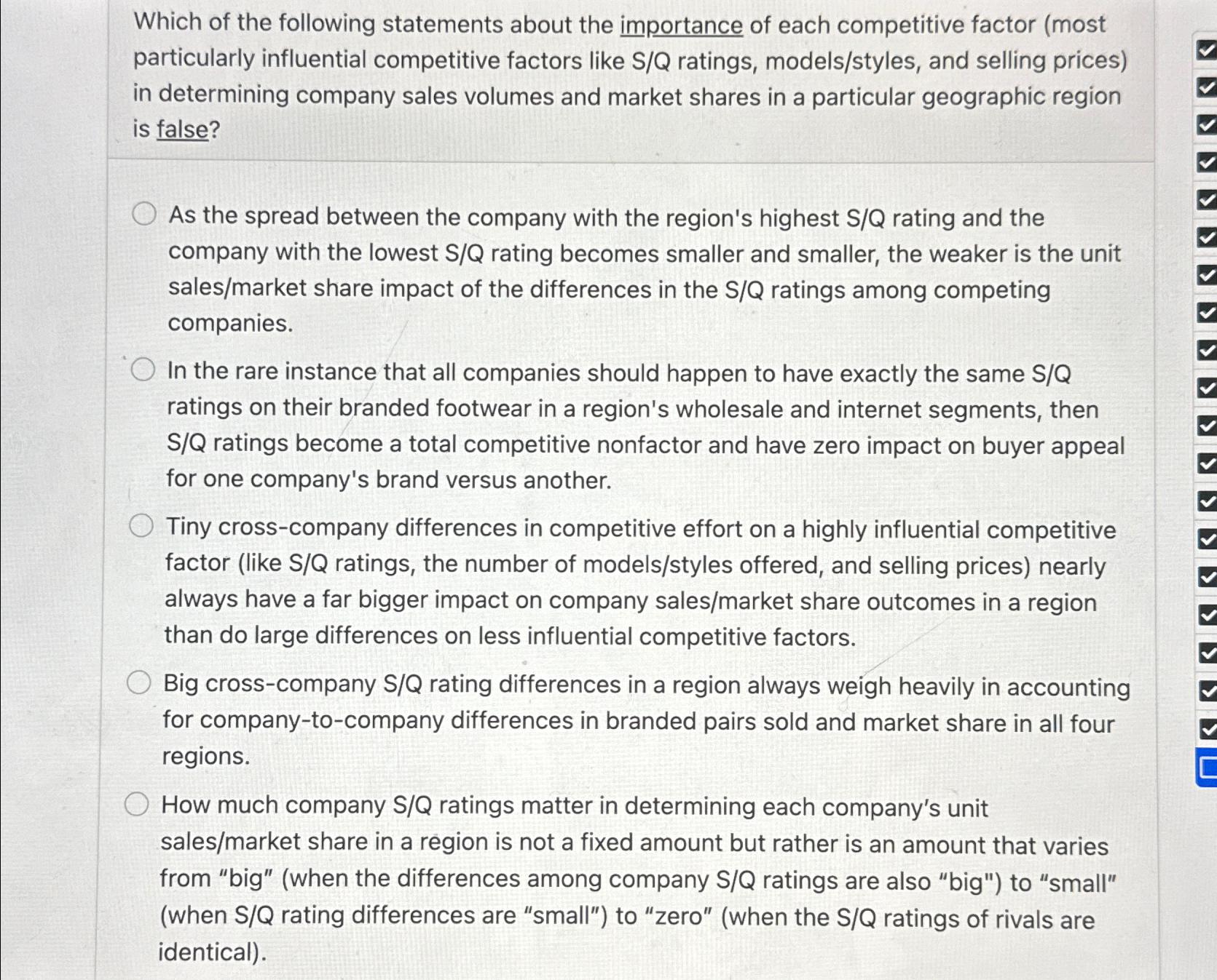 Solved Which of the following statements about the | Chegg.com