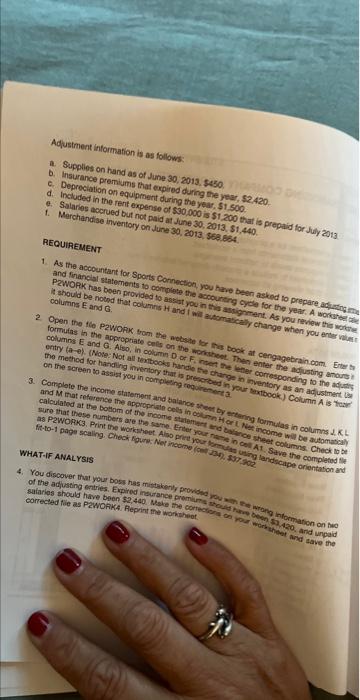 Solved P3 - MERCHANDISING COMPANY WORKSHEET (P2WORK) | Chegg.com