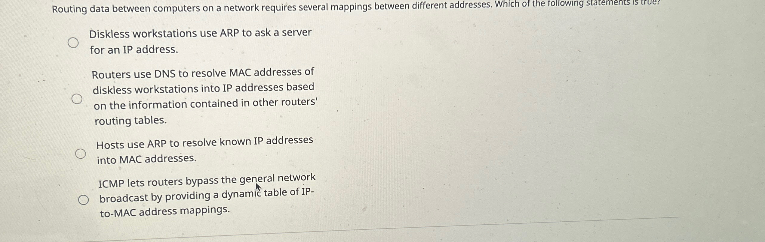 Solved Routing data between computers on a network requires | Chegg.com