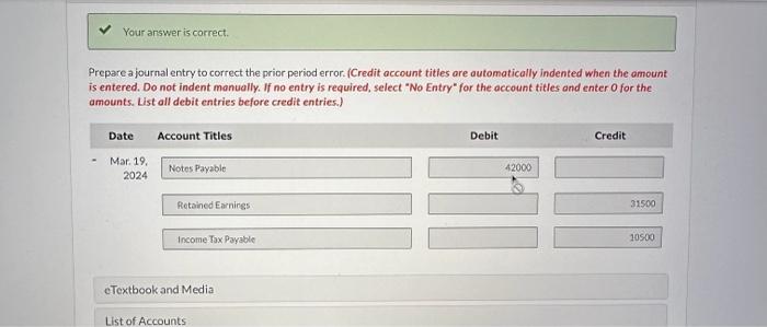 Solved Current Attempt in Progress The ledger of Crane | Chegg.com
