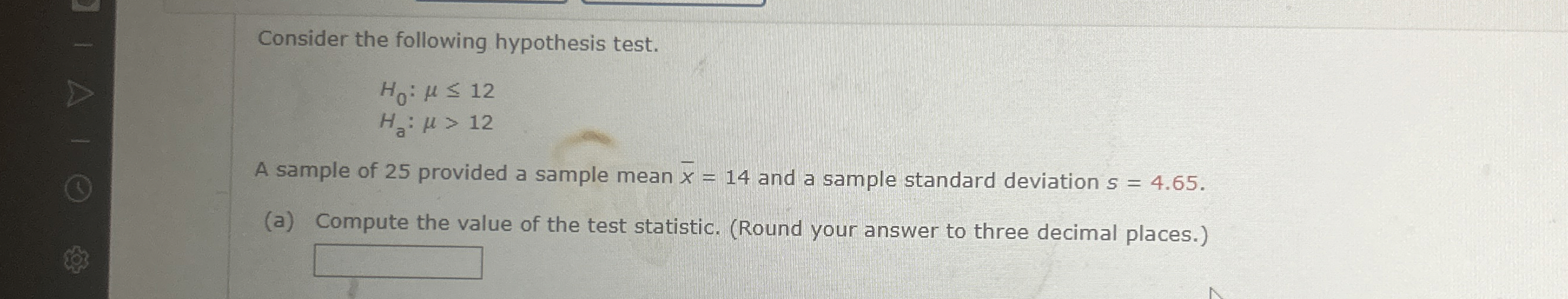 Solved Consider the following hypothesis | Chegg.com