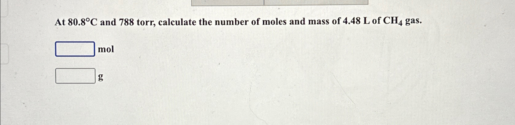 Solved At 80.8°C ﻿and 788 ﻿torr, calculate the number of | Chegg.com