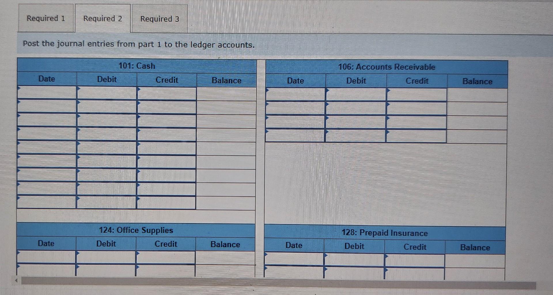 Problem 2-1A (Static) Preparing and posting journal | Chegg.com