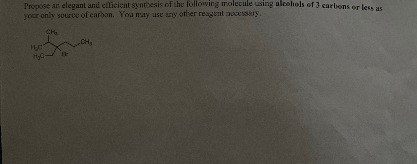 Solved Propose an elegant and efficient synthesis of the | Chegg.com