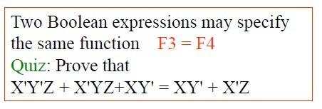 Solved Two Boolean expressions may specify the same function | Chegg.com