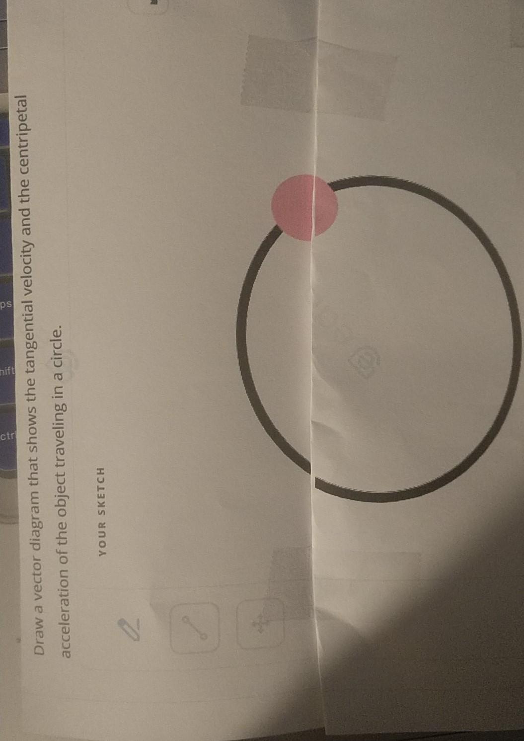 Solved Draw a vector diagram that shows the tangential | Chegg.com