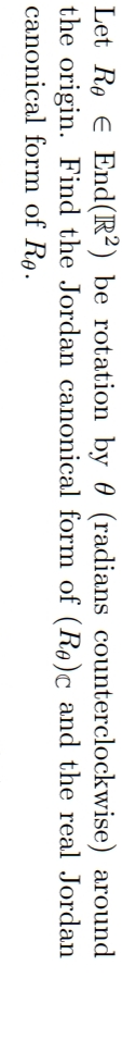 Solved Let RθinEnd(R2) ﻿be rotation by θ (radians | Chegg.com
