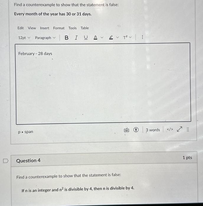 Solved Prove the statement using a proof by exhaustion. For | Chegg.com