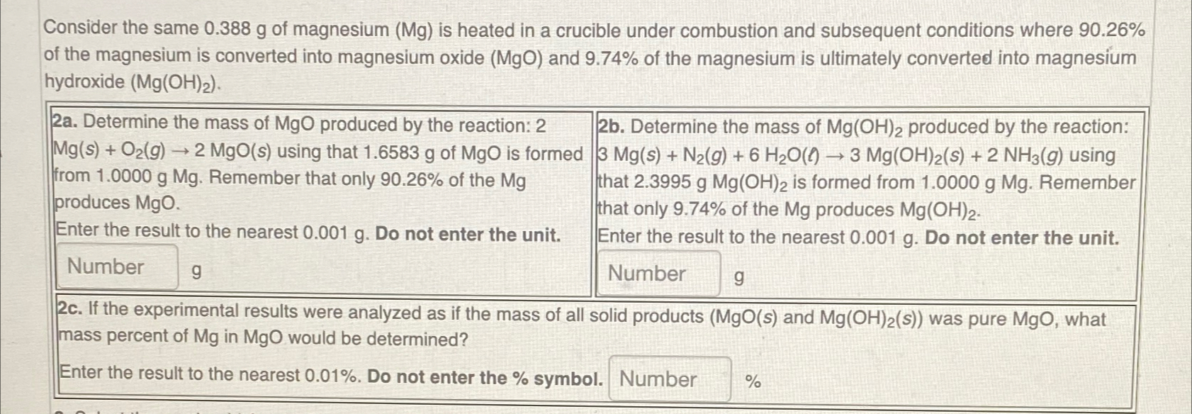 Solved Consider the same 0.388g ﻿of magnesium (Mg) ﻿is | Chegg.com