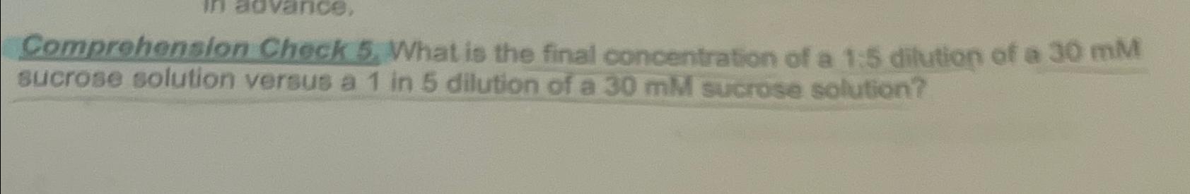 Solved Comprehension Check 5. ﻿What is the final | Chegg.com