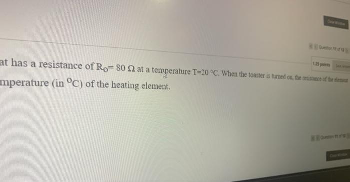 Solved A toaster has a Nichrome ( a= 4.5x10^-4 C^-1) heating | Chegg.com
