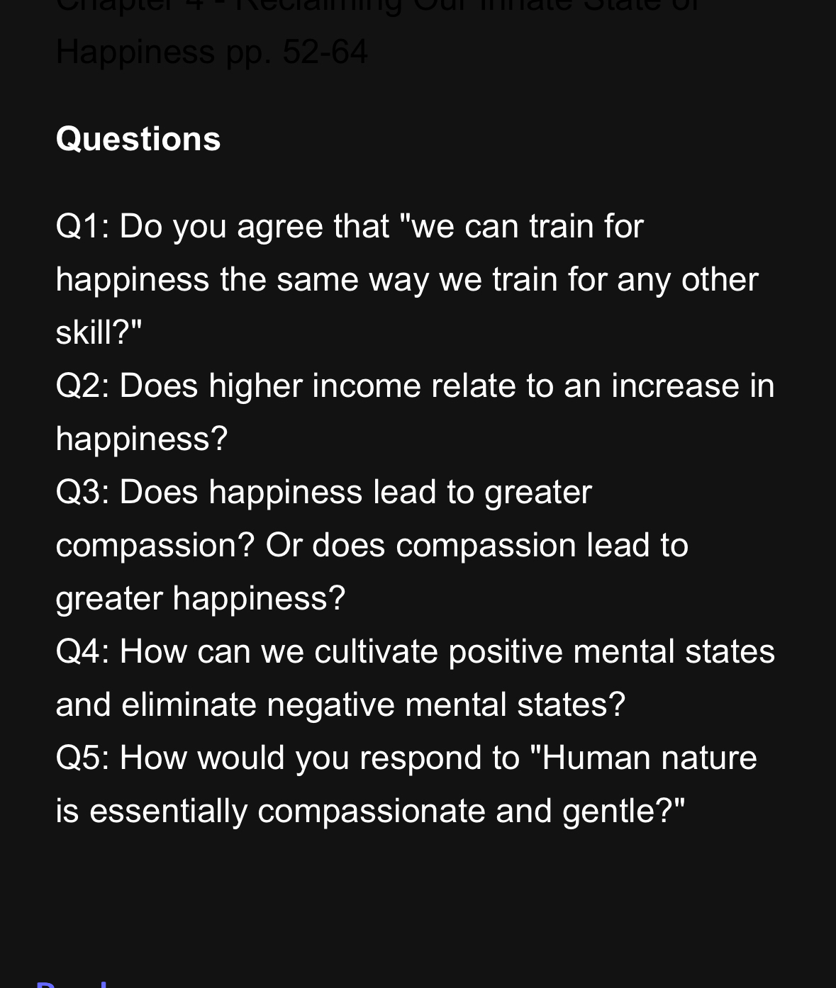 Solved QuestionsQ1: Do you agree that "we can train for | Chegg.com