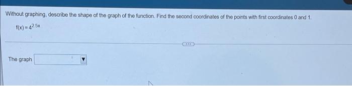 Solved Without graphing, describe the shape of the graph of | Chegg.com