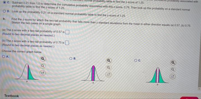 Solved For a normal distribution, answer the questions | Chegg.com