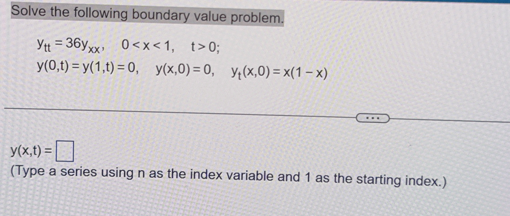 Solved Solve the following boundary value | Chegg.com