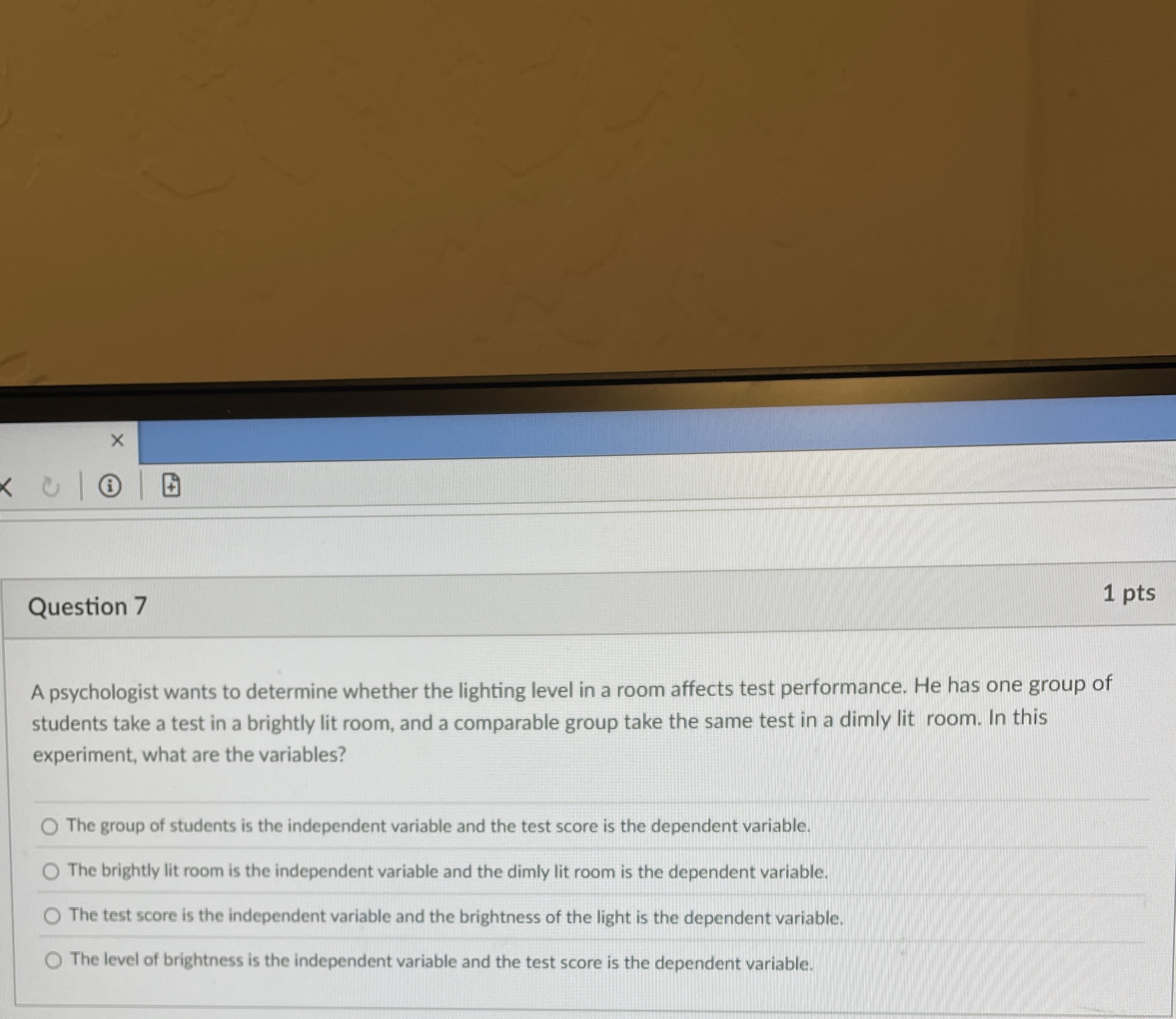 Solved Question 71 ﻿ptsA psychologist wants to determine | Chegg.com