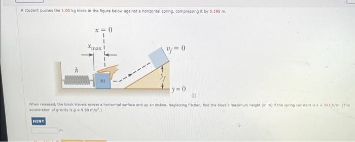 Solved A student pusthes the 1.00 kg block in the flgure | Chegg.com Solved A student pusthes the 1.00 kg block in the flgure | Chegg.com