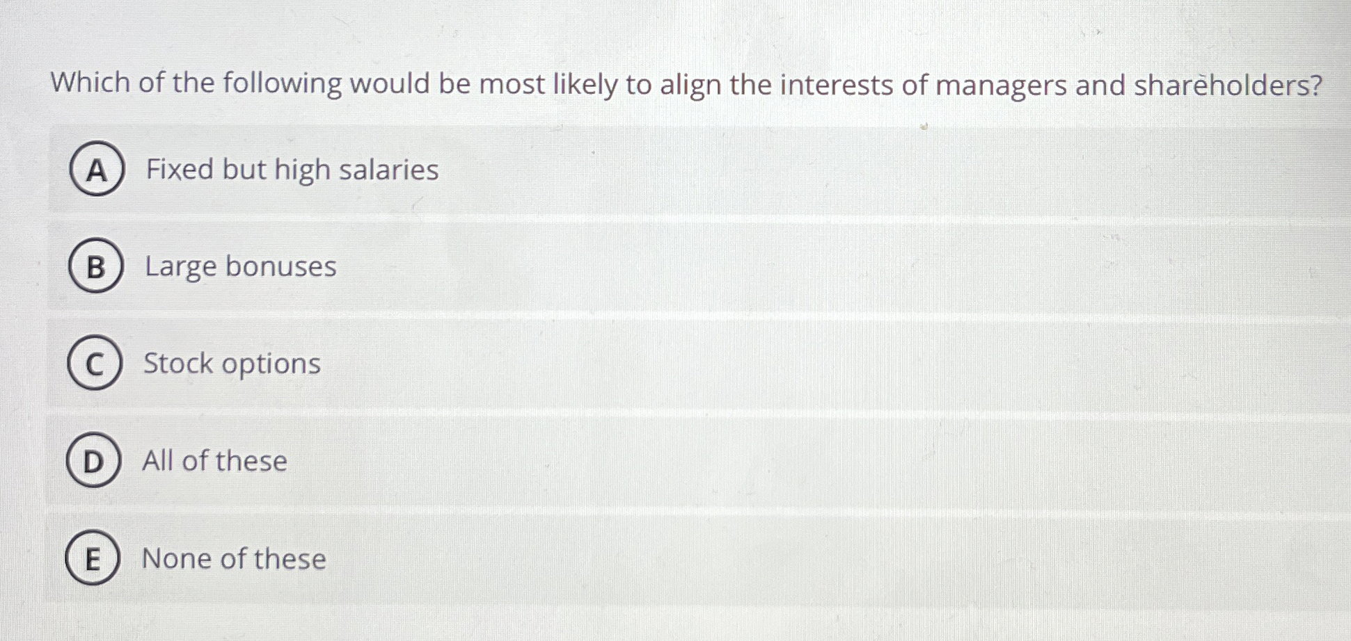 Solved Which of the following would be most likely to align | Chegg.com