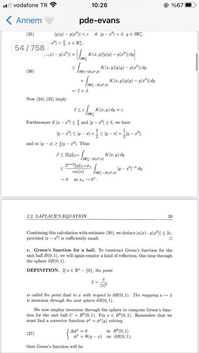 Solved THEOREM 15 (Poisson's formula for ball). Assume g e | Chegg.com