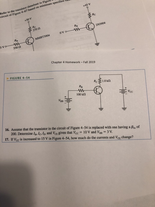 Solved Refer to the transistor datasheet in Figull circuit | Chegg.com