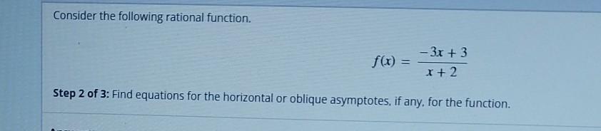 Solved Consider the following rational function. | Chegg.com