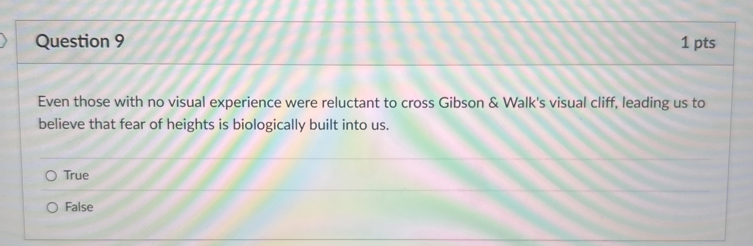 Solved Question 91 ﻿ptsEven those with no visual experience | Chegg.com