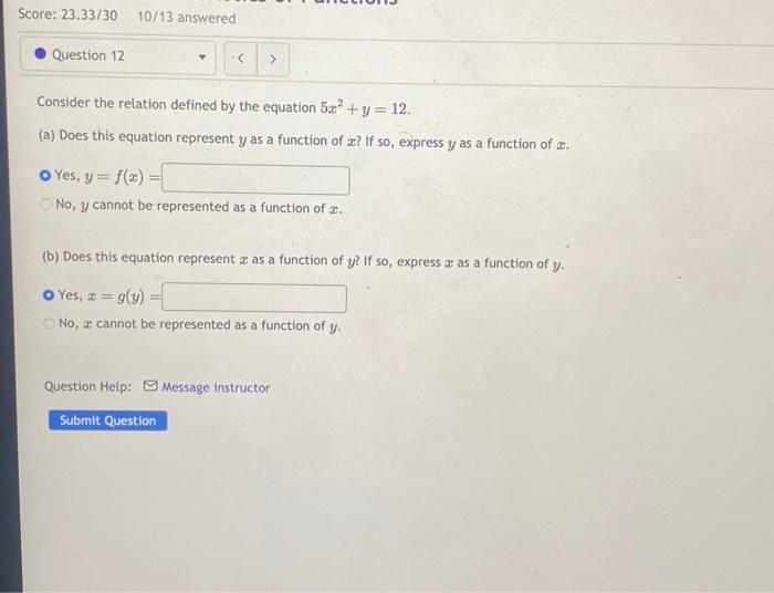 Solved Consider the relation defined by the equation | Chegg.com