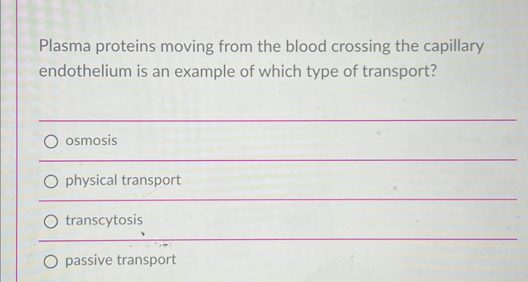 Solved Plasma proteins moving from the blood crossing the | Chegg.com